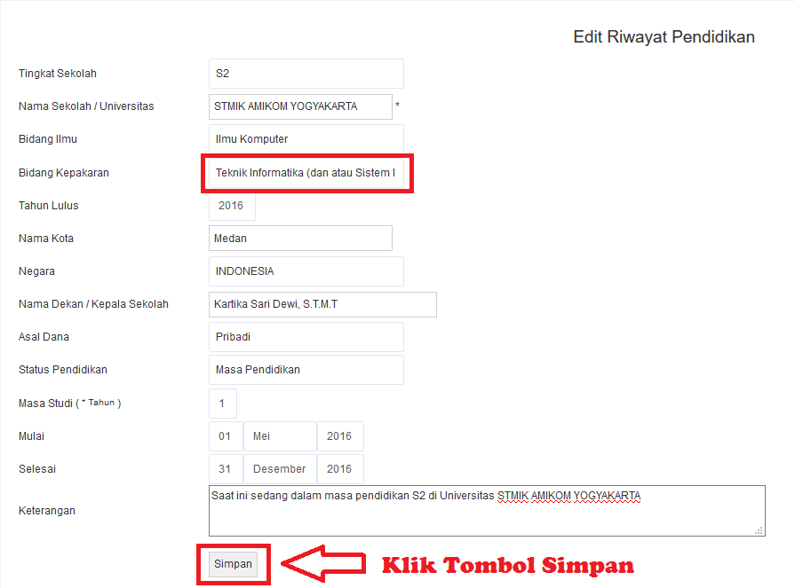 Tutorial Portal Dosen