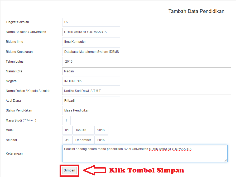 Tutorial Portal Dosen
